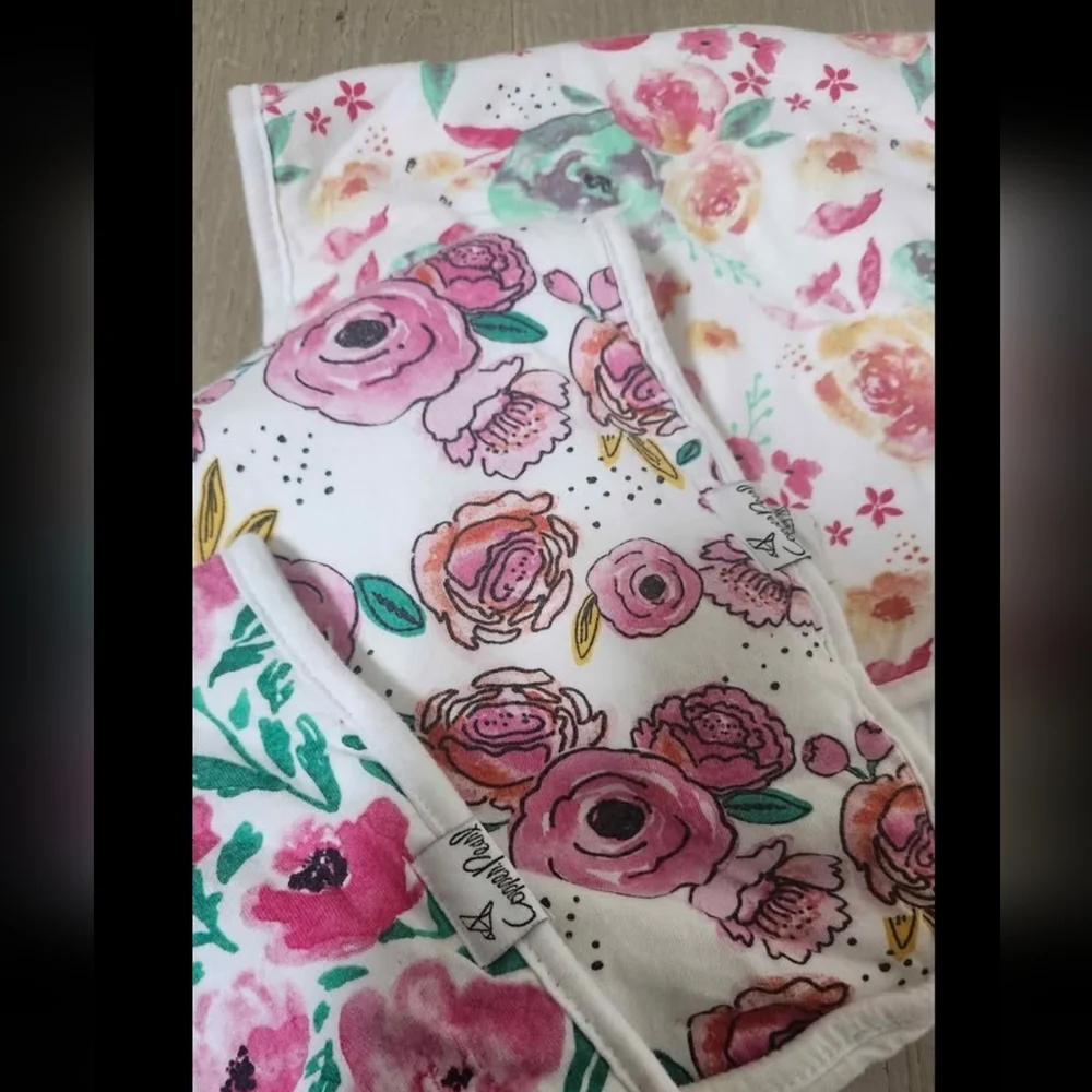 Copper Pearl | Accessories | Copper Pearl Baby Burp Cloths Floral ...
